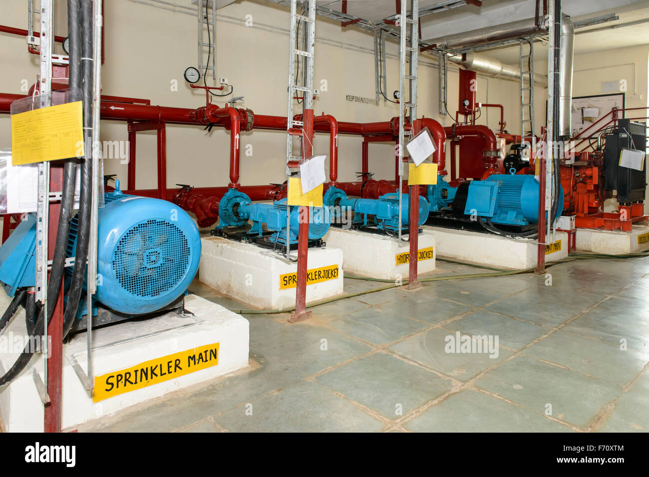 Sprinkler motor control room, India, Asia Stock Photo - Alamy