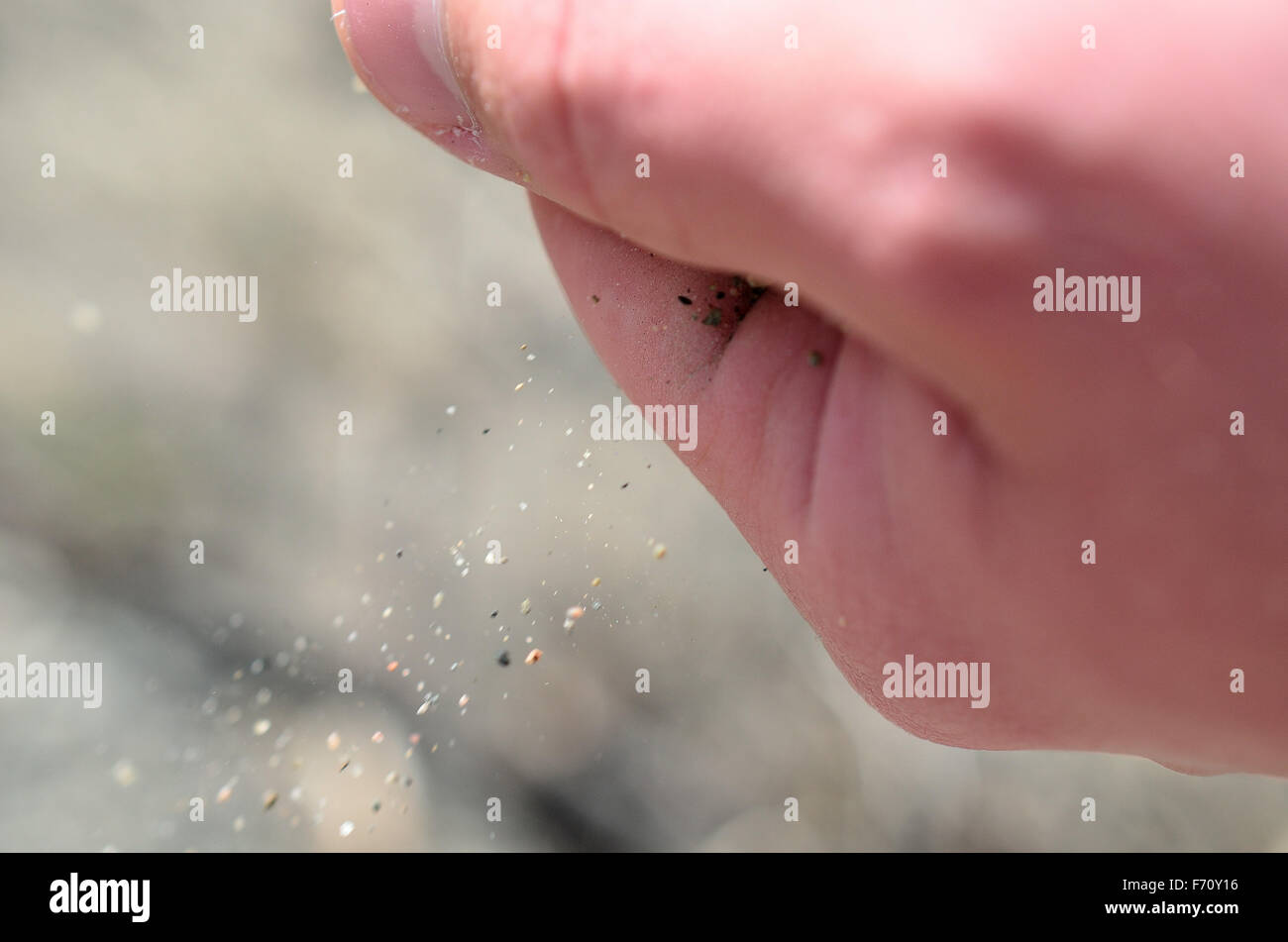 sand human hand motion Stock Photo - Alamy