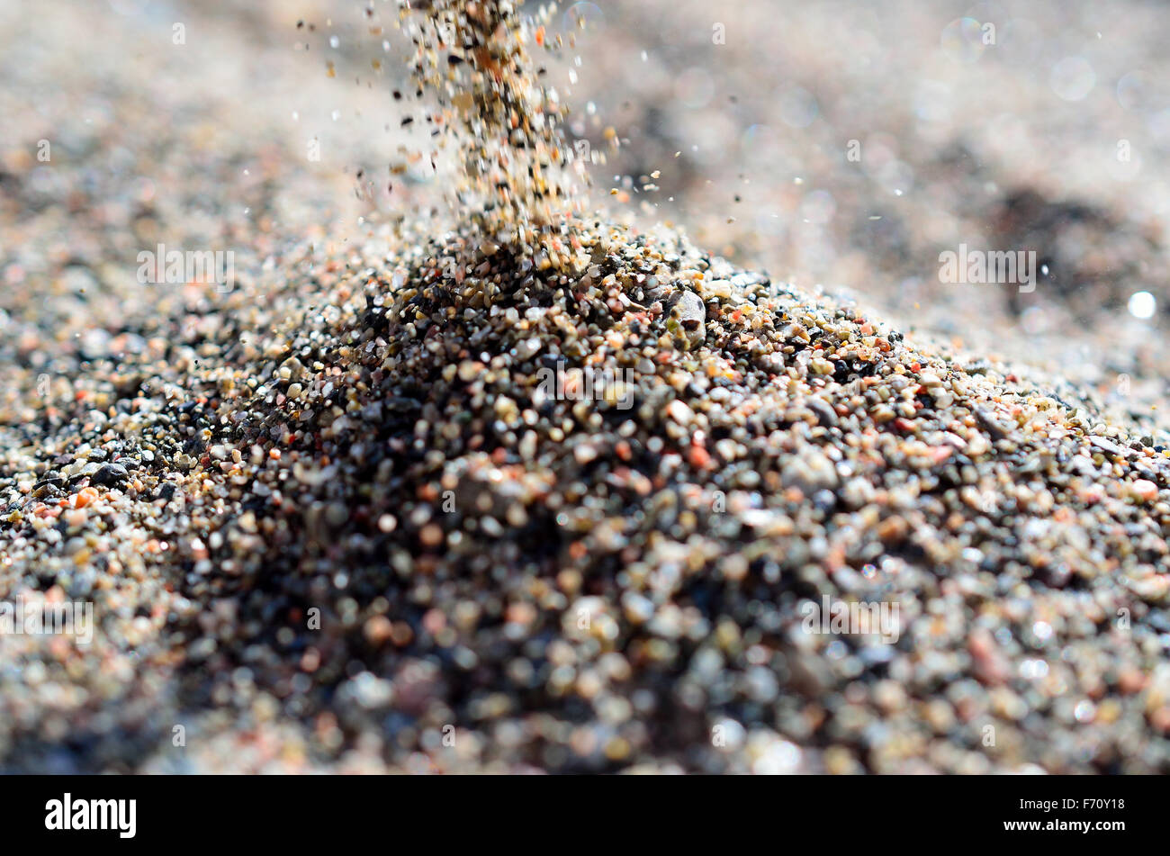 small beach sand pile Stock Photo - Alamy