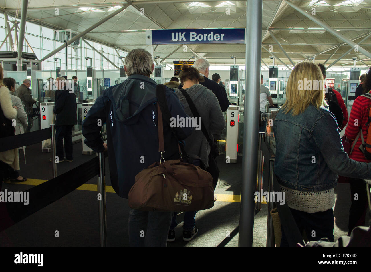 Stansted Airport, London, UK Border, Automated Border Control Gates ...