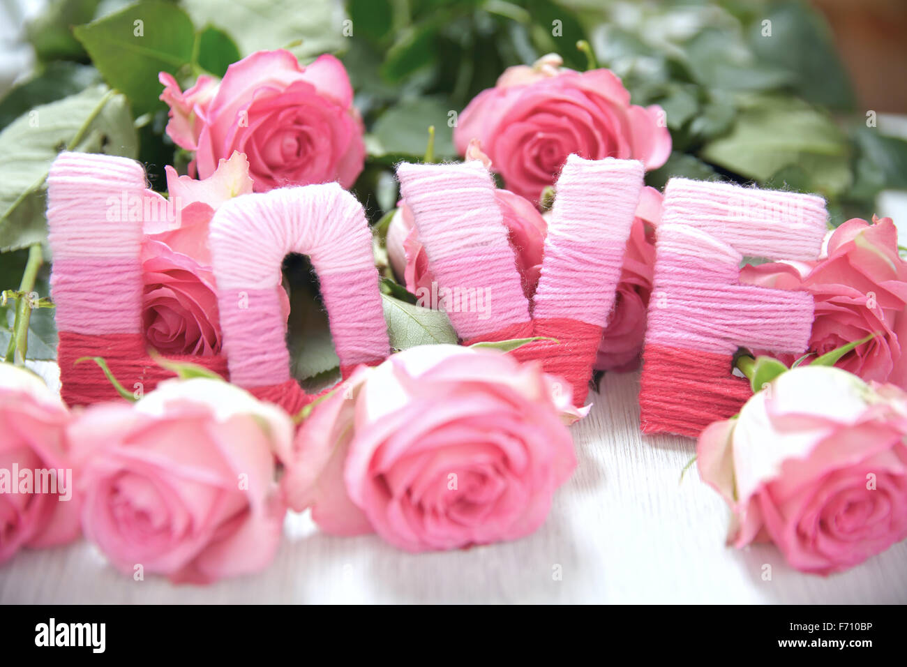 Valentine's day concept with letters love Stock Photo - Alamy