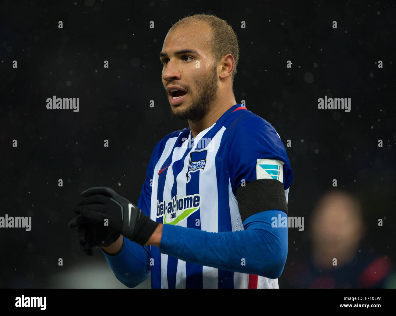 Berlin's John Brooks reacts during the Bundesliga soccer match Hertha ...