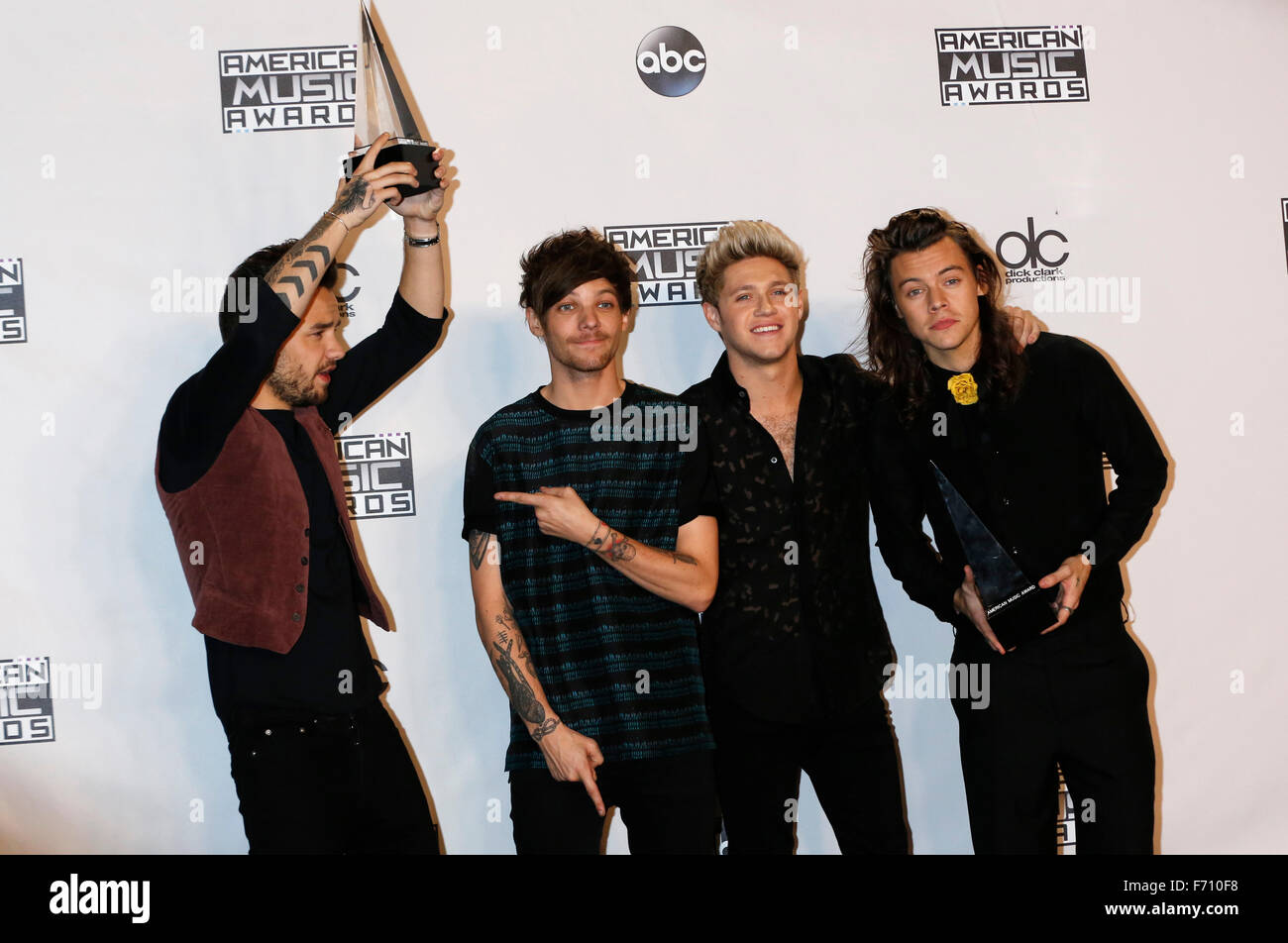 Los Angeles, California, USA. 22nd Nov, 2015. Liam Payne (l-r), Louis ...