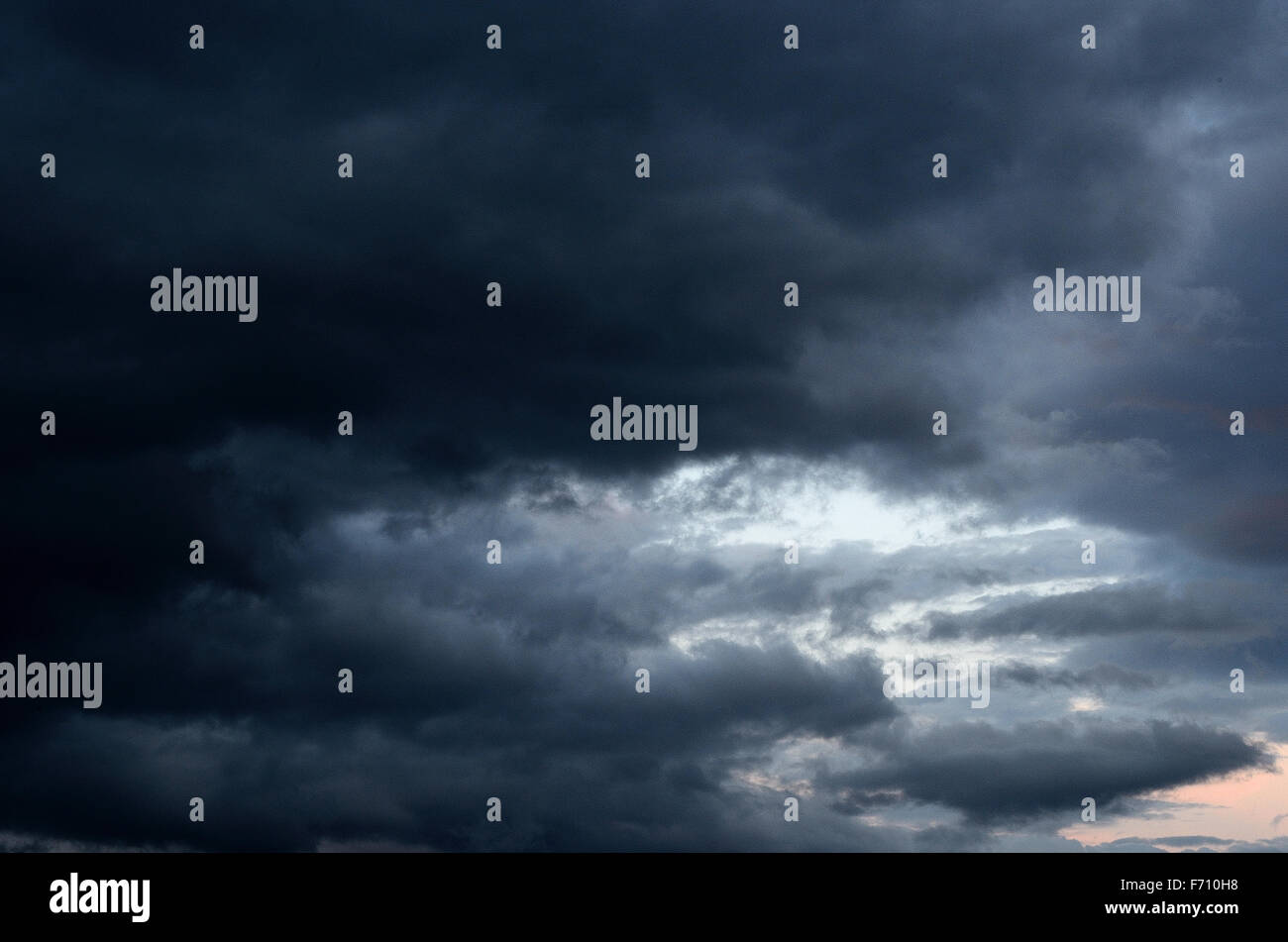 colourful dawn sky and thunder clouds Stock Photo - Alamy