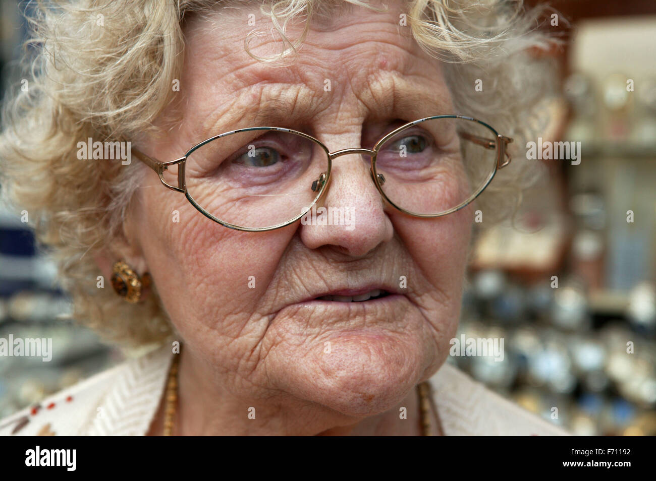 Portrait of an old lady; on a trip to Bridlington with Kindred Spirits ...