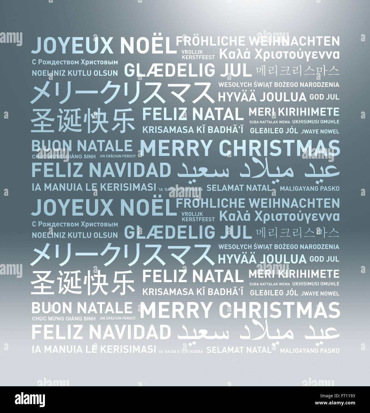 Merry christmas different languages hi-res stock photography and images ...