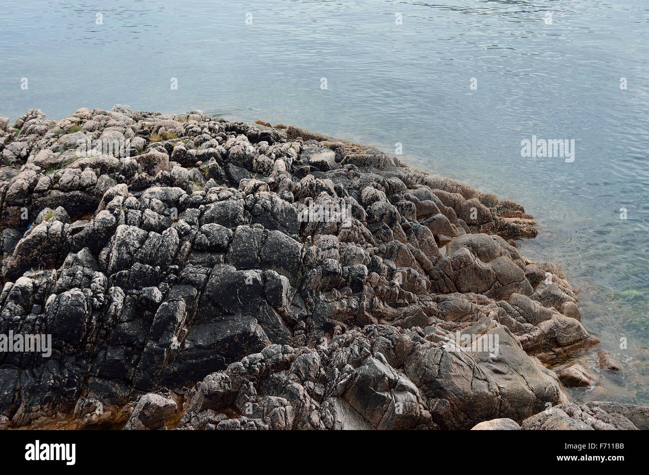 beautiful rocky sea shore formation and shapes Stock Photo - Alamy