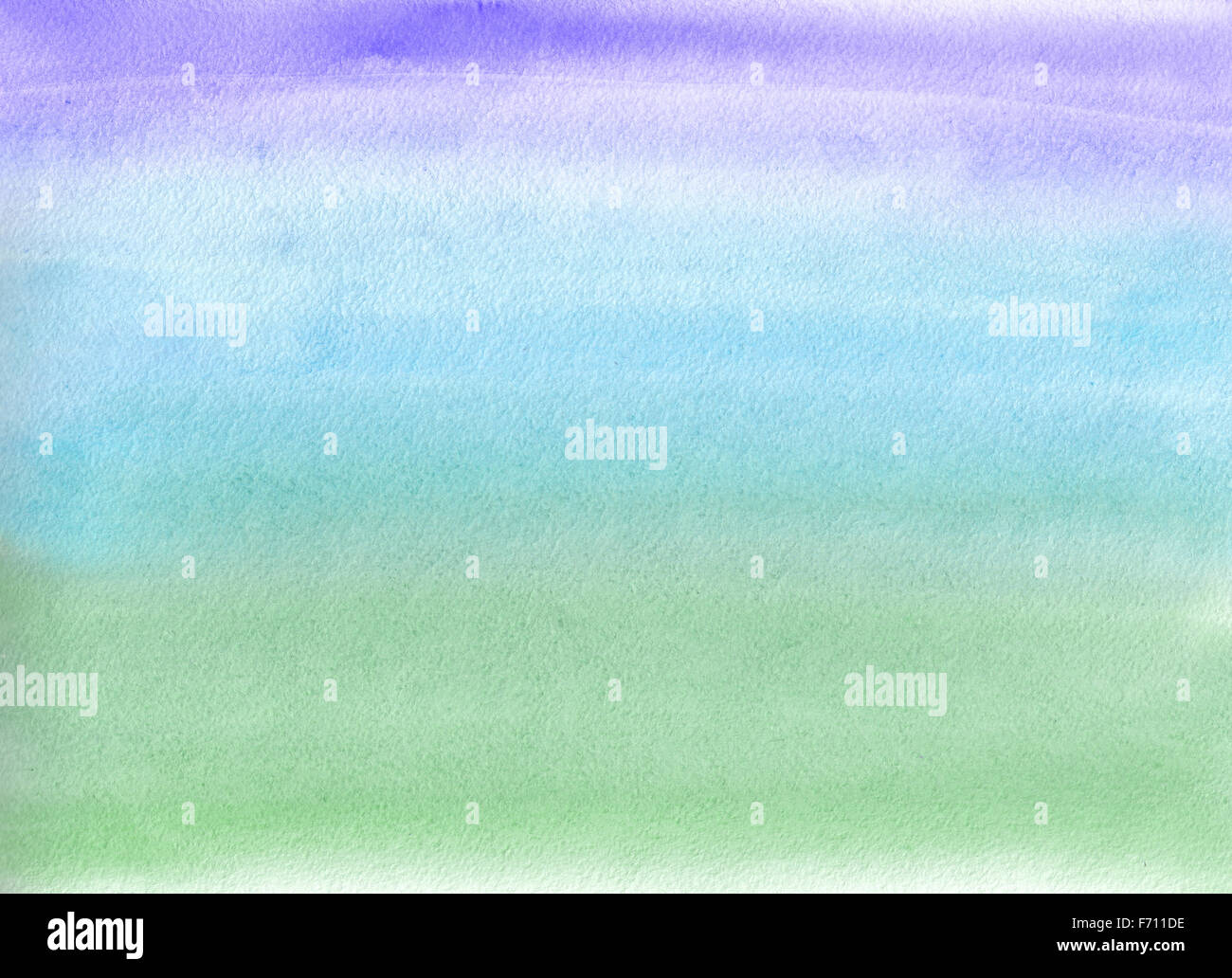 Watercolor painting. Blue and green gradient Stock Photo - Alamy