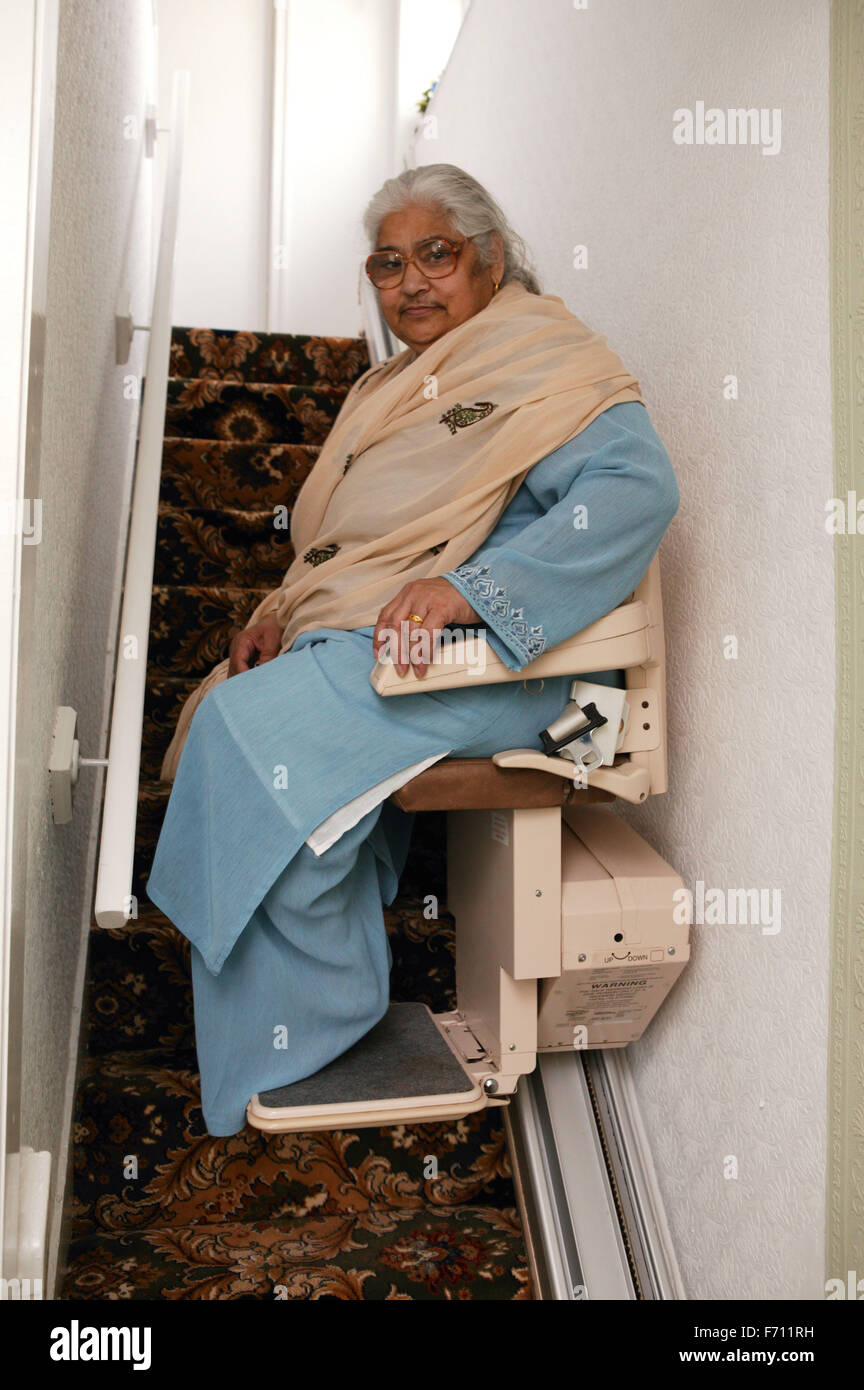 Independent elderly lady using hi-res stock photography and images - Alamy