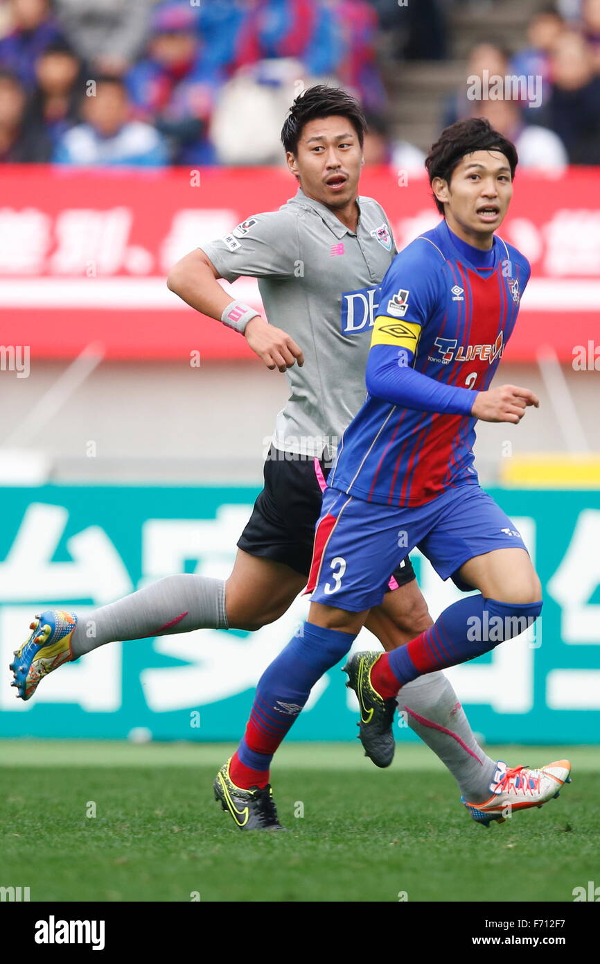 Tokyo, Japan. 22nd Nov, 2015. (L-R) Yohei Toyoda (Sagan), Masato ...