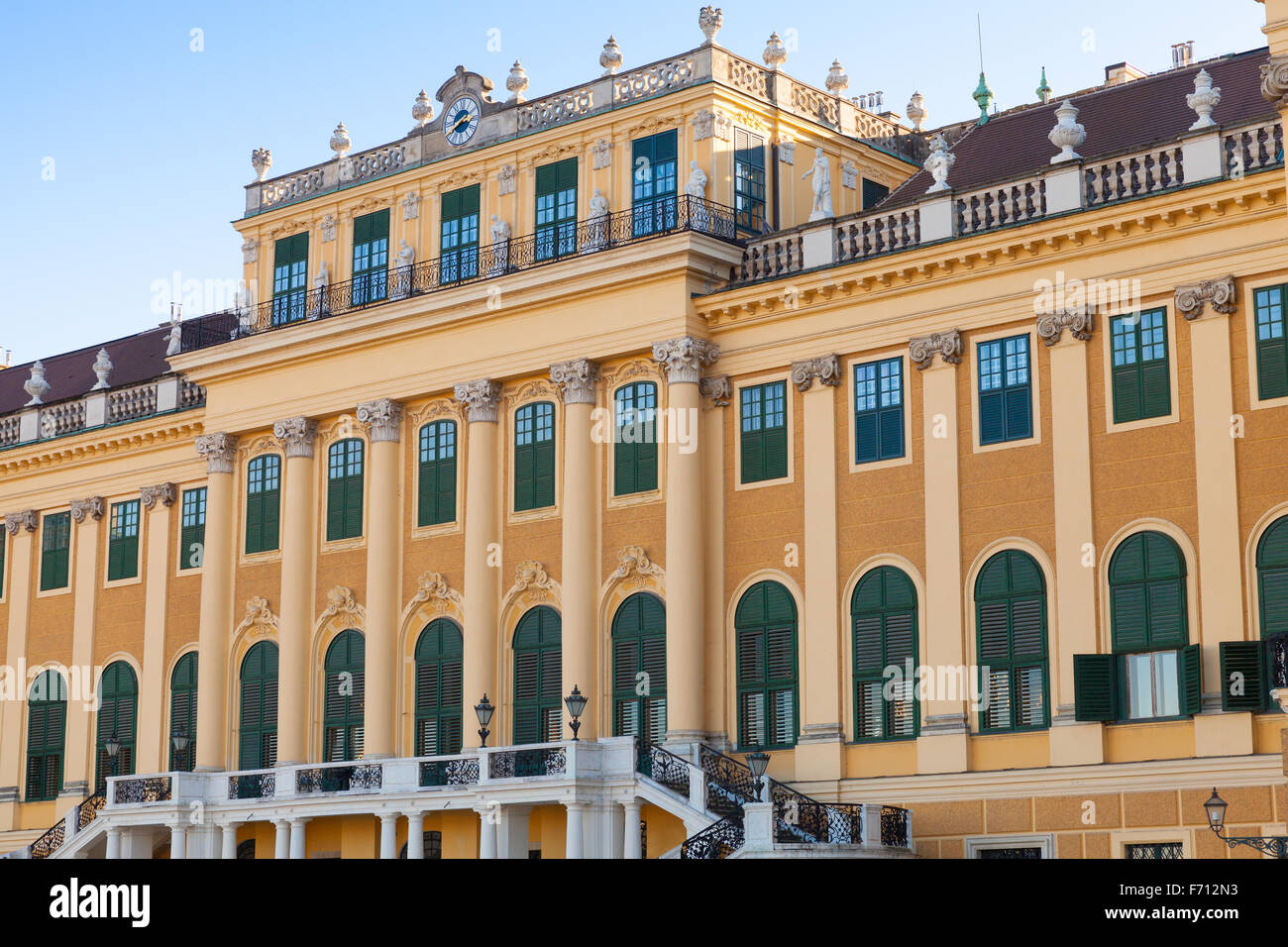 Schonbrunn Palace in Vienna, Austria. It's a former imperial summer ...