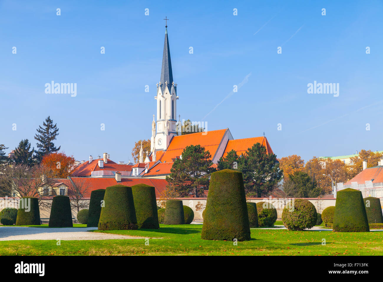 Catholic parish church Maria Hietzing near Schonbrunn palace, Vienna ...