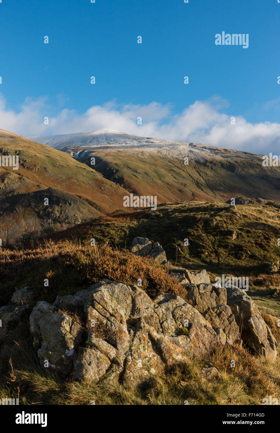 snow capped watson's dodd in the distance which forms part of the ...