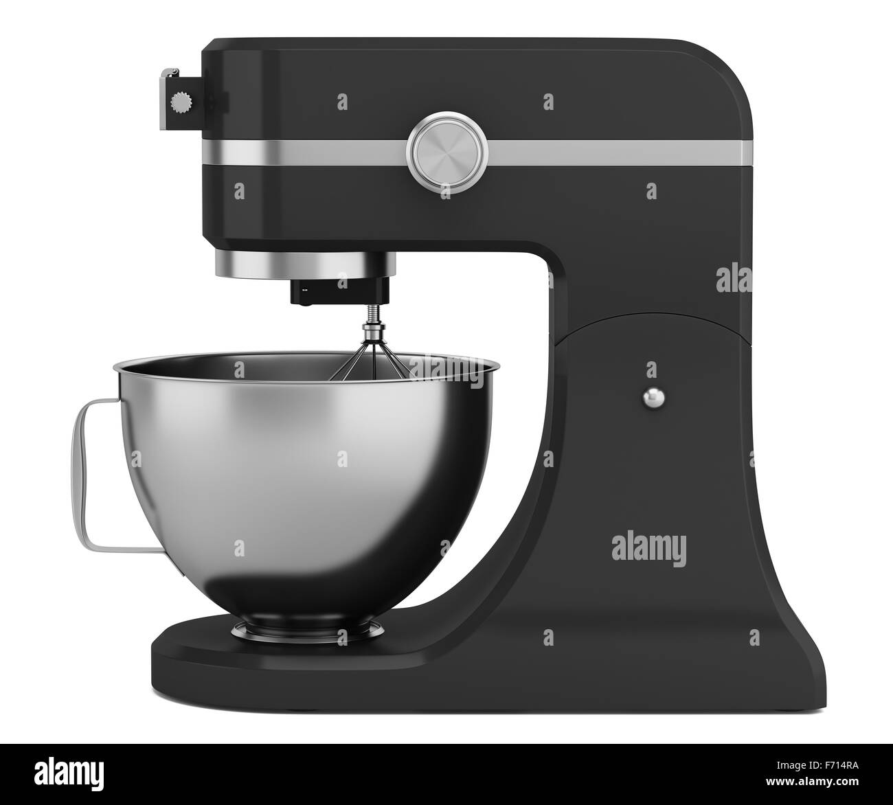 black kitchen mixer isolated on white background Stock Photo - Alamy