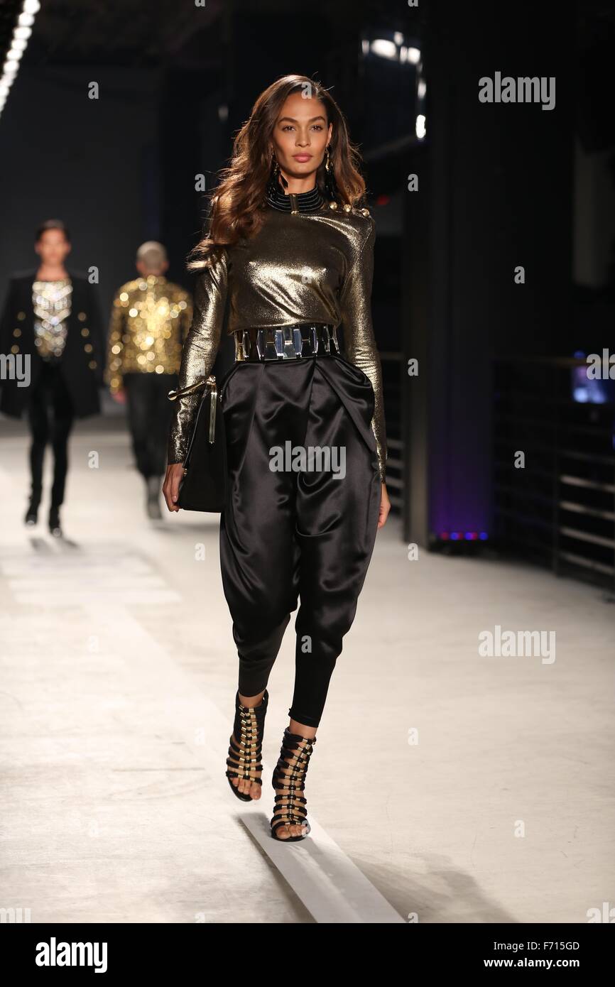 The BALMAIN X H&M Collection Launch at 23 Wall Street - Runway ...