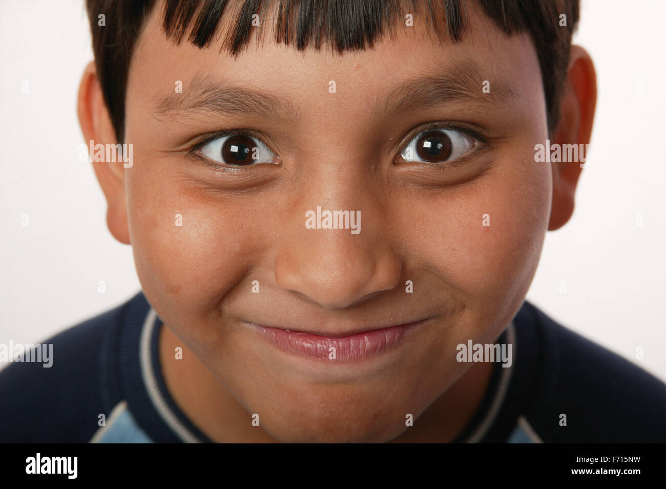 Portrait of boy smiling Stock Photo - Alamy