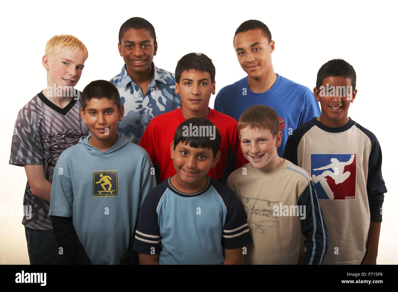 Group of teenage boys Stock Photo - Alamy