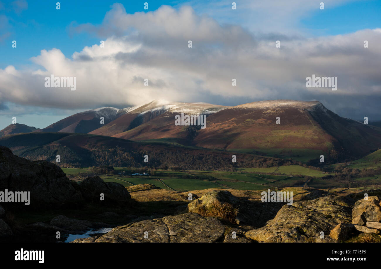 The amazing skiddaw mountain range getting a dusting of snow of the ...