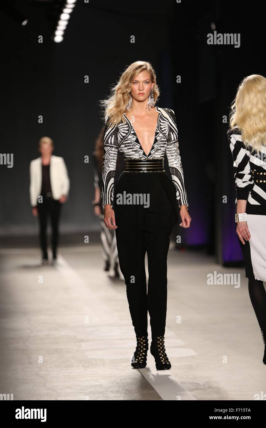 The BALMAIN X H&M Collection Launch at 23 Wall Street - Runway ...