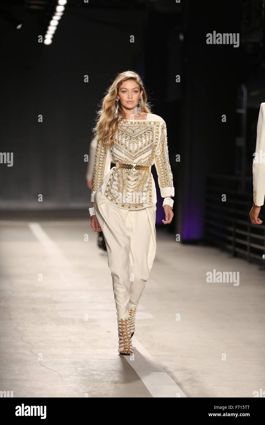The BALMAIN X H&M Collection Launch at 23 Wall Street - Runway ...