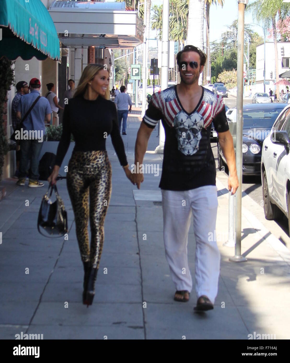 Bastian and Maria Yotta hold hands whilst shopping in Beverly Hills ...