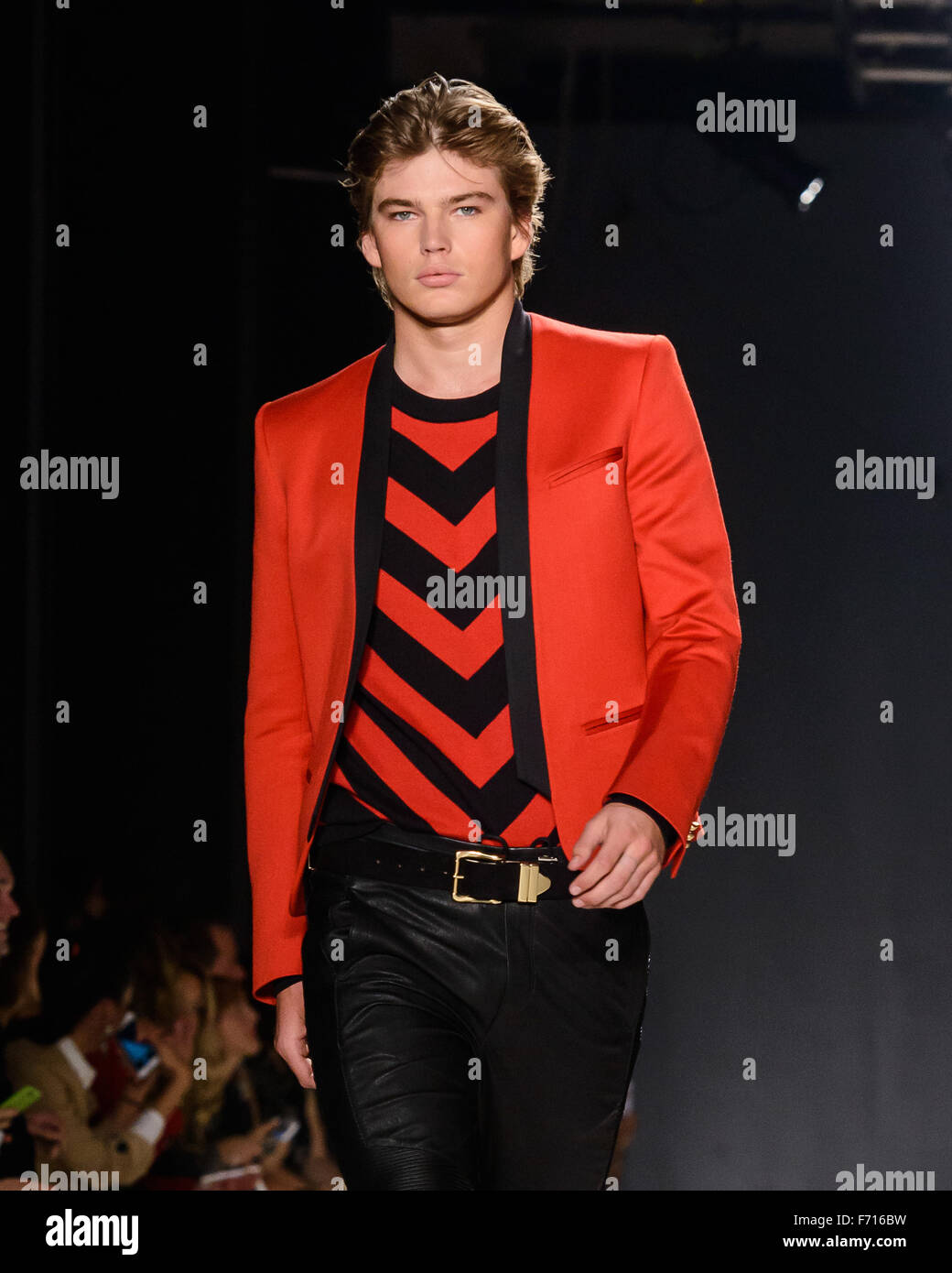 The BALMAIN X H&M Collection Launch at 23 Wall Street - Runway and ...