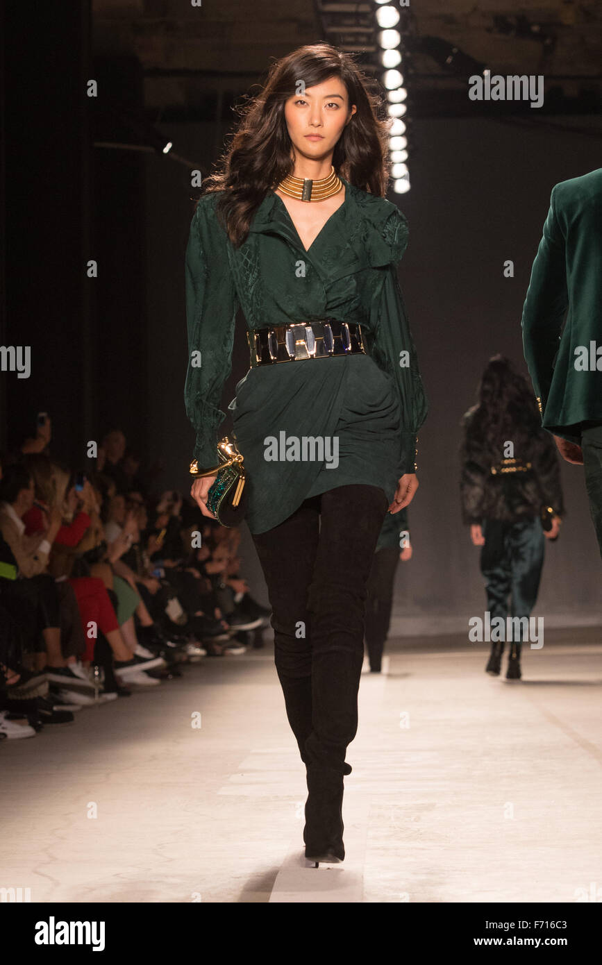 The BALMAIN X H&M Collection Launch at 23 Wall Street - Runway and ...