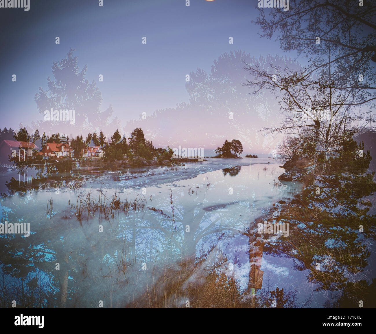 Winter sea landscape Stock Photo - Alamy