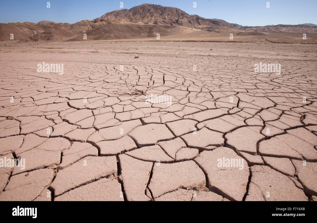 Cracks on a dried river bed Stock Photo - Alamy