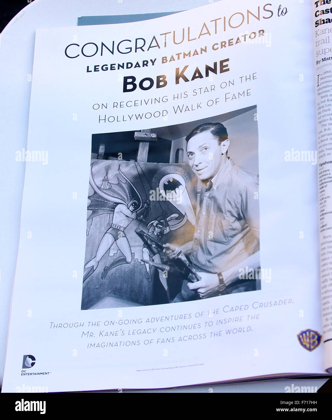 Batman creator Bob Kane posthumously receive the star on the Hollywood ...