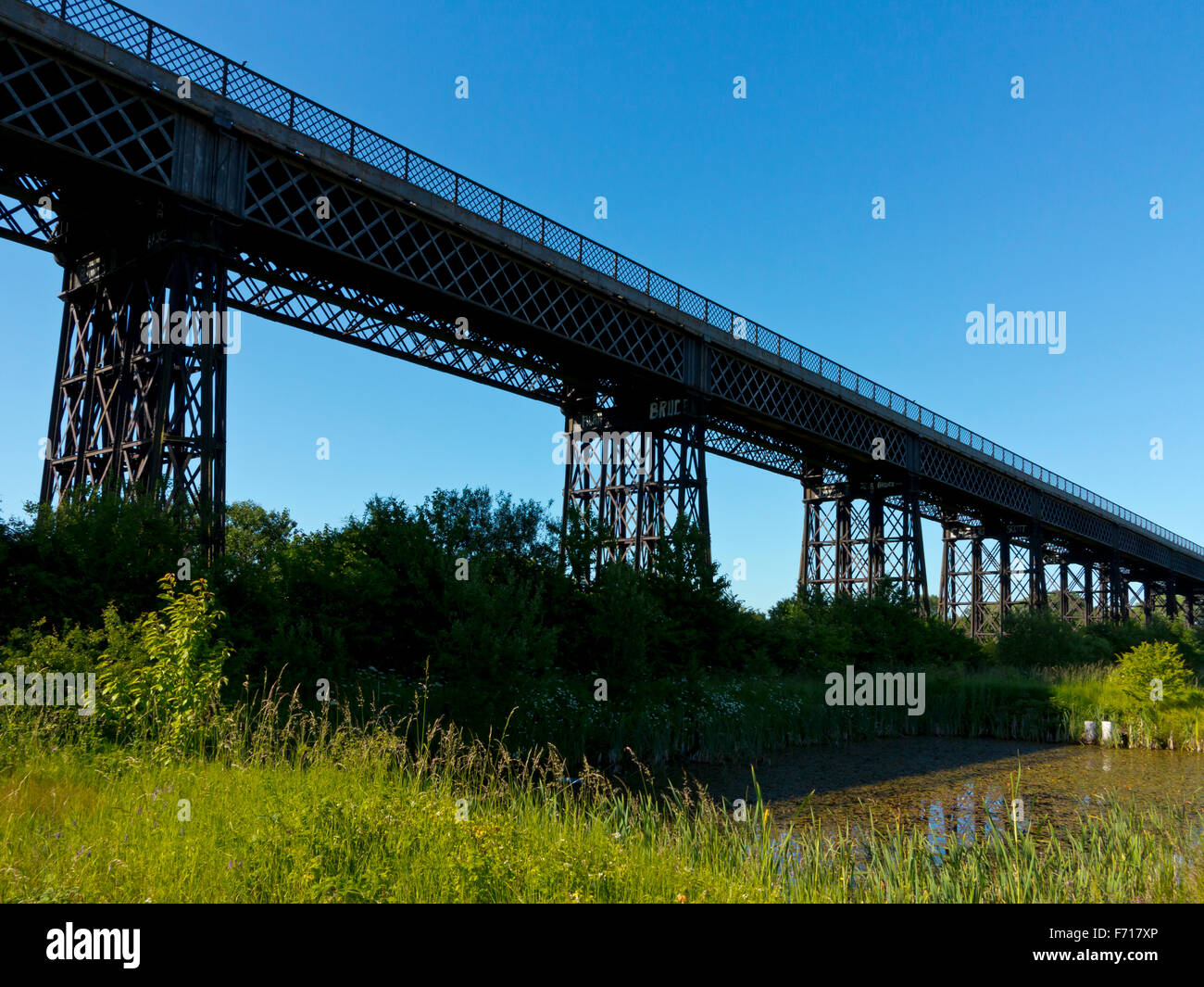 Bennerley Viaduct a disused railway viaduct over the Erewash Valley ...