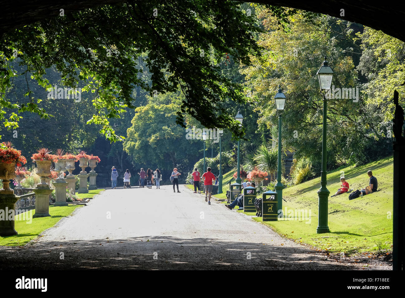 Preston's Avenham Park in Summer Stock Photo - Alamy