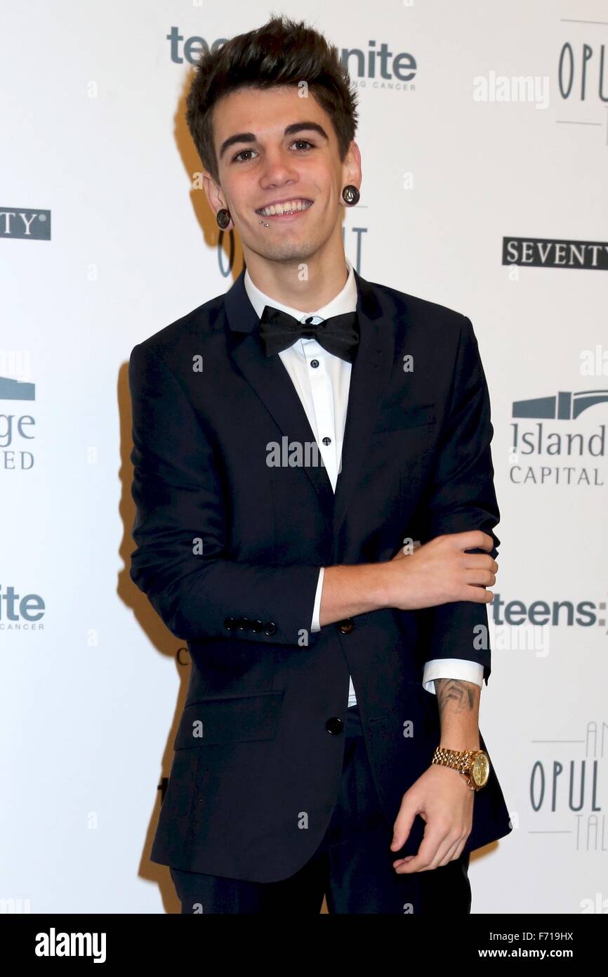 London, UK. Jake Sims at the Teens Unite Gala Ball held at Banking Hall ...