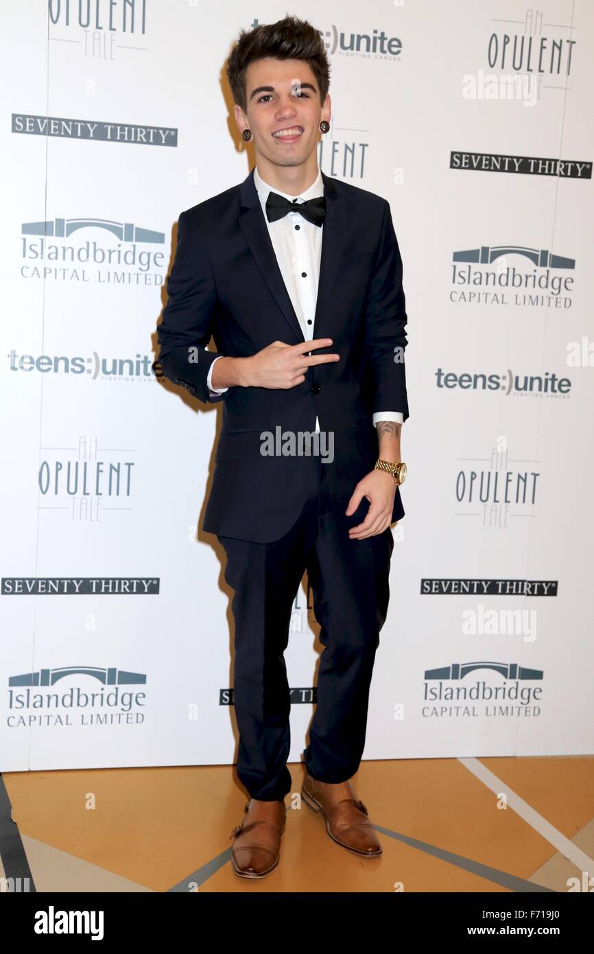 London, UK. Jake Sims at the Teens Unite Gala Ball held at Banking Hall ...