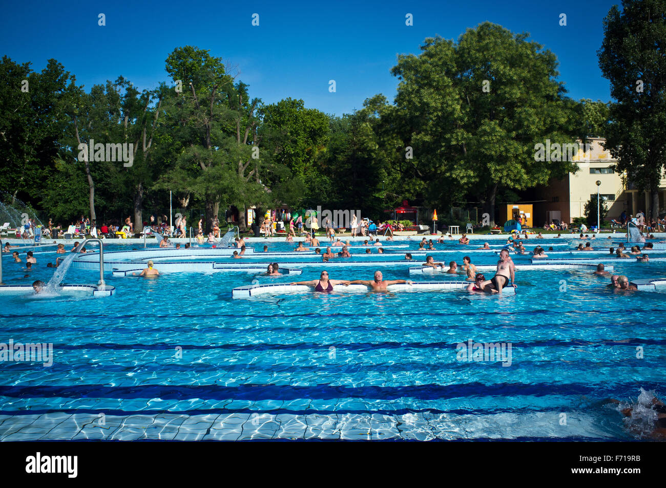 Palatinus Strand, Margaret Island, Budapest, Hungary Stock Photo - Alamy