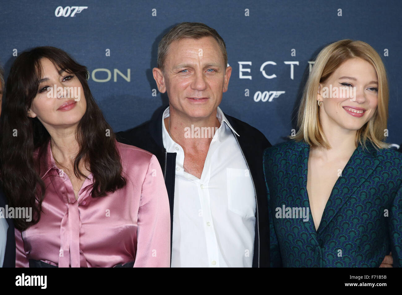 James Bond Spectre photocall - Arrivals Featuring: Monica Bellucci, Daniel Craig, Lea Seydoux ...