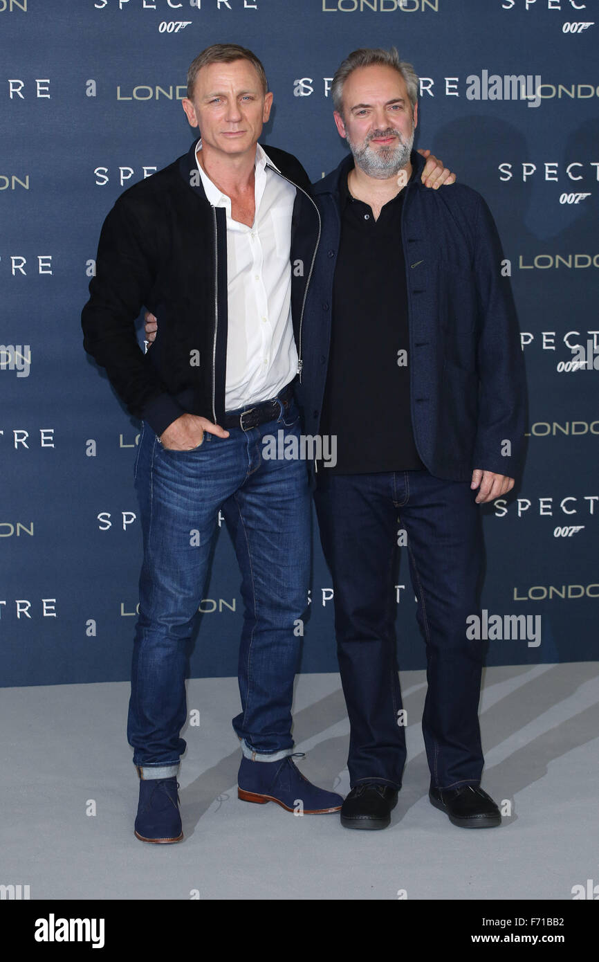James Bond Spectre photocall - Arrivals Featuring: Daniel Craig, Sam ...