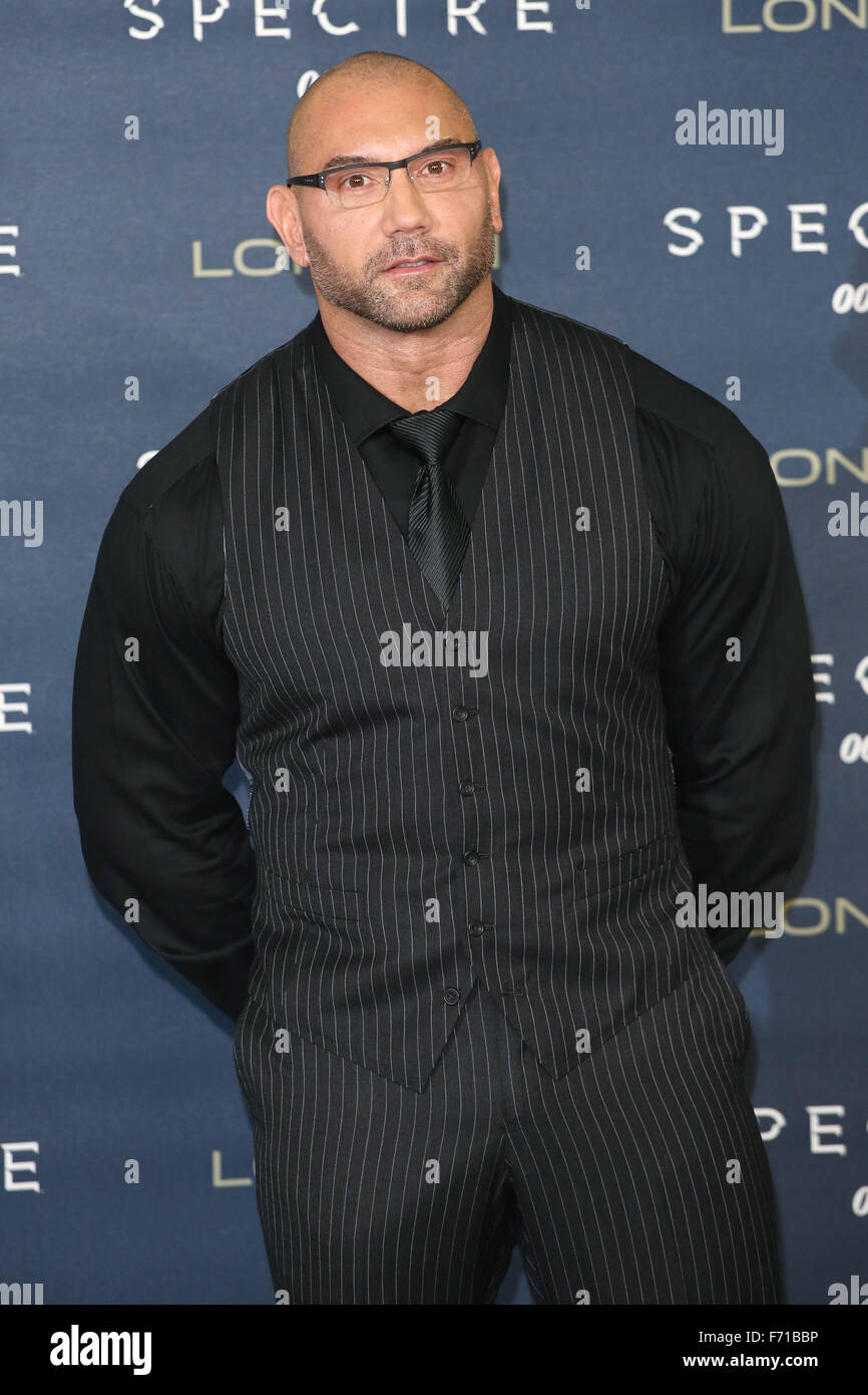 James Bond Spectre photocall - Arrivals Featuring: Dave Bautista Where ...