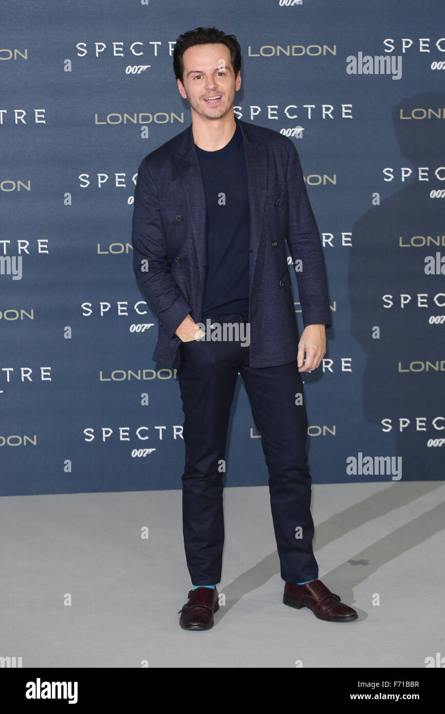 James Bond Spectre photocall - Arrivals Featuring: Andrew Scott Where ...