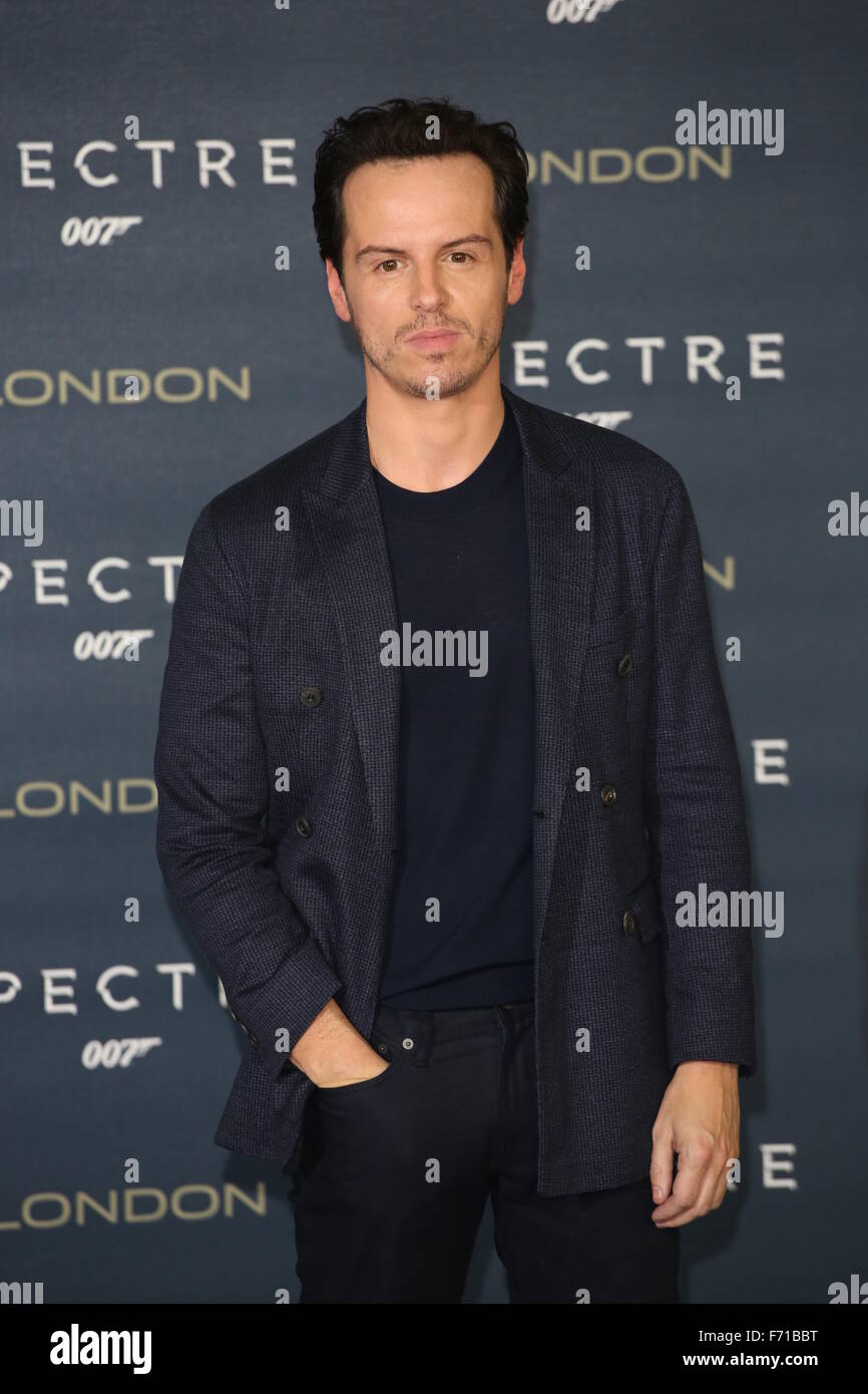 James Bond Spectre photocall - Arrivals Featuring: Andrew Scott Where ...