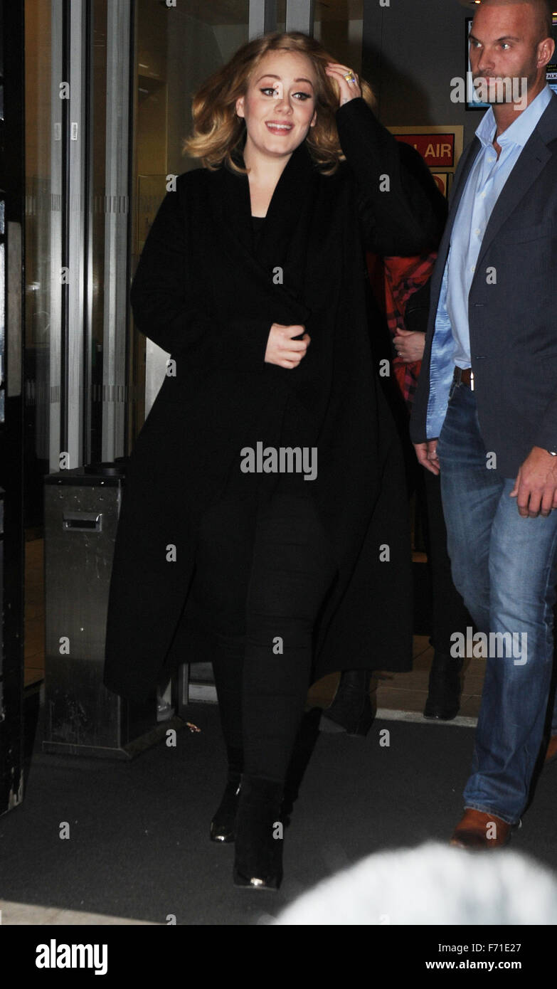Adele out in London at BBC Studios Featuring: Adele Adkins Where ...