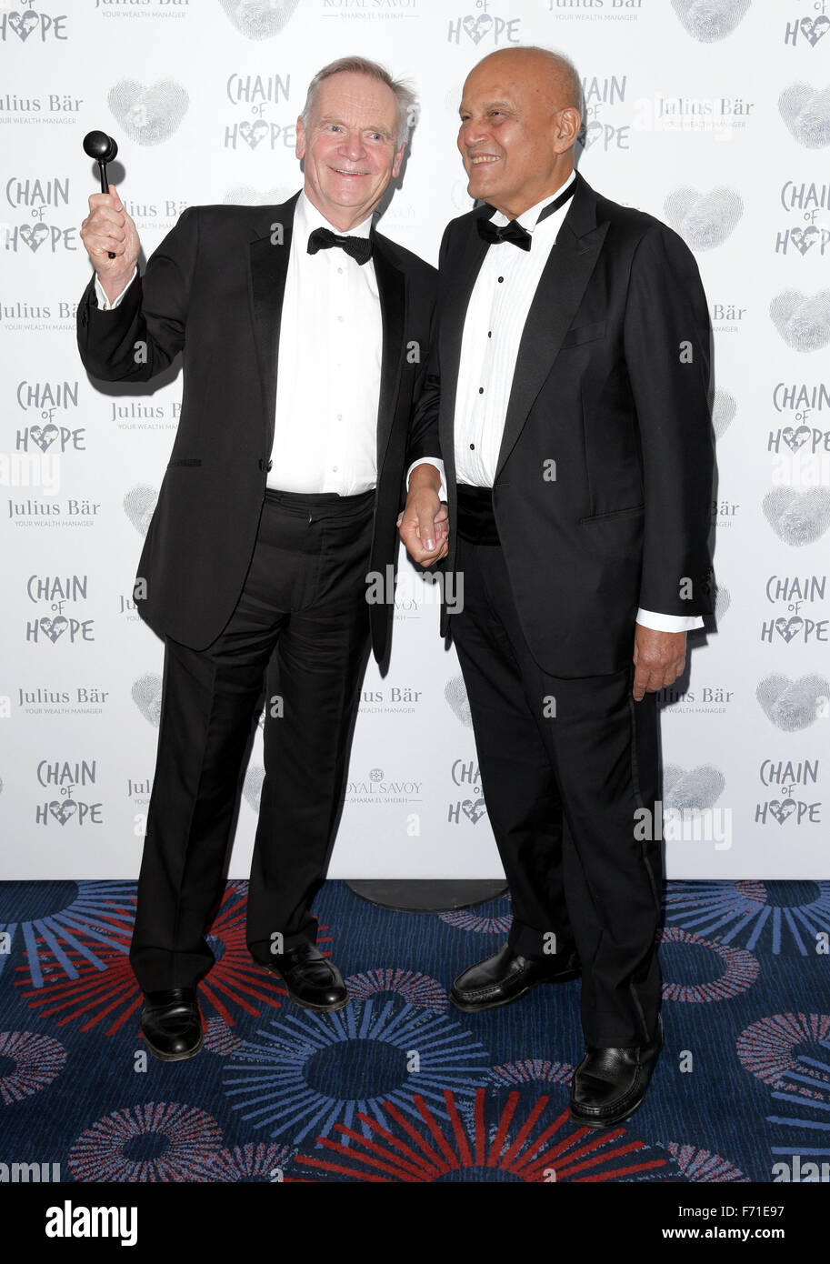 London, UK. Sir Jeffrey Archer and Professor Sir Magdi Yacoub at The ...