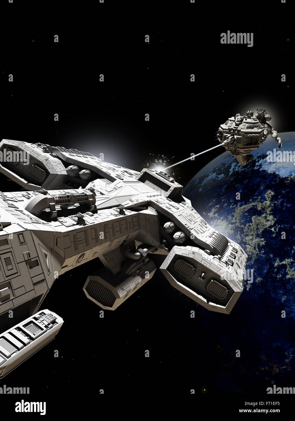 Spacecraft battle hi-res stock photography and images - Alamy