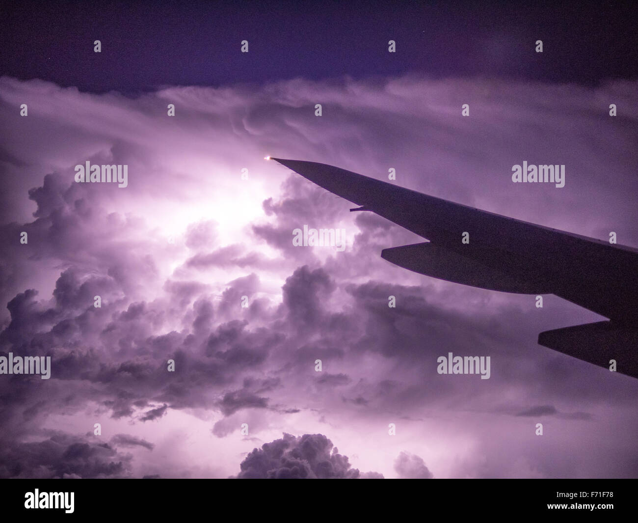 Storm From the Plane Stock Photo - Alamy