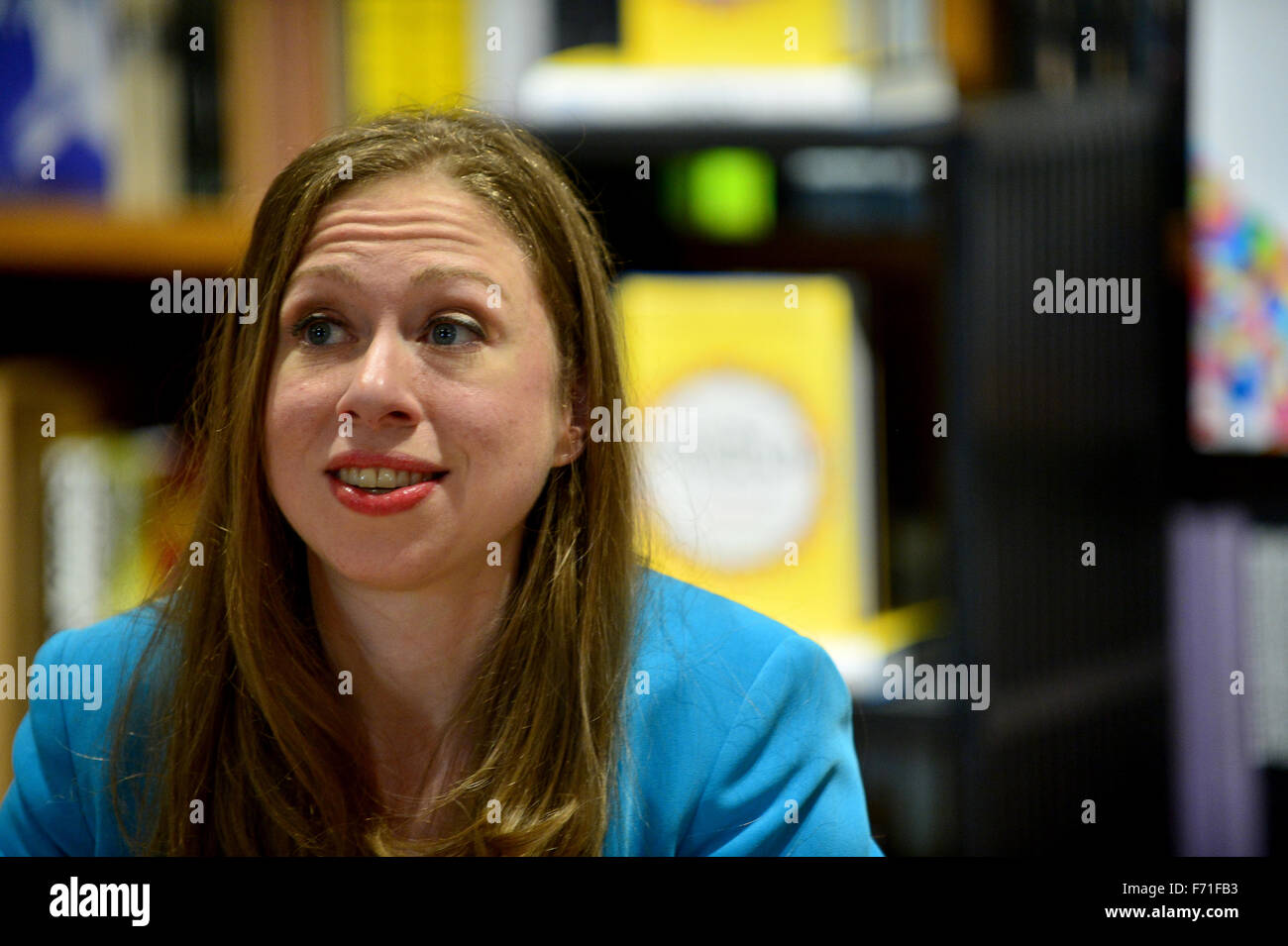 Chelsea Clinton signs copies of her new book 'It's Your World: Get ...