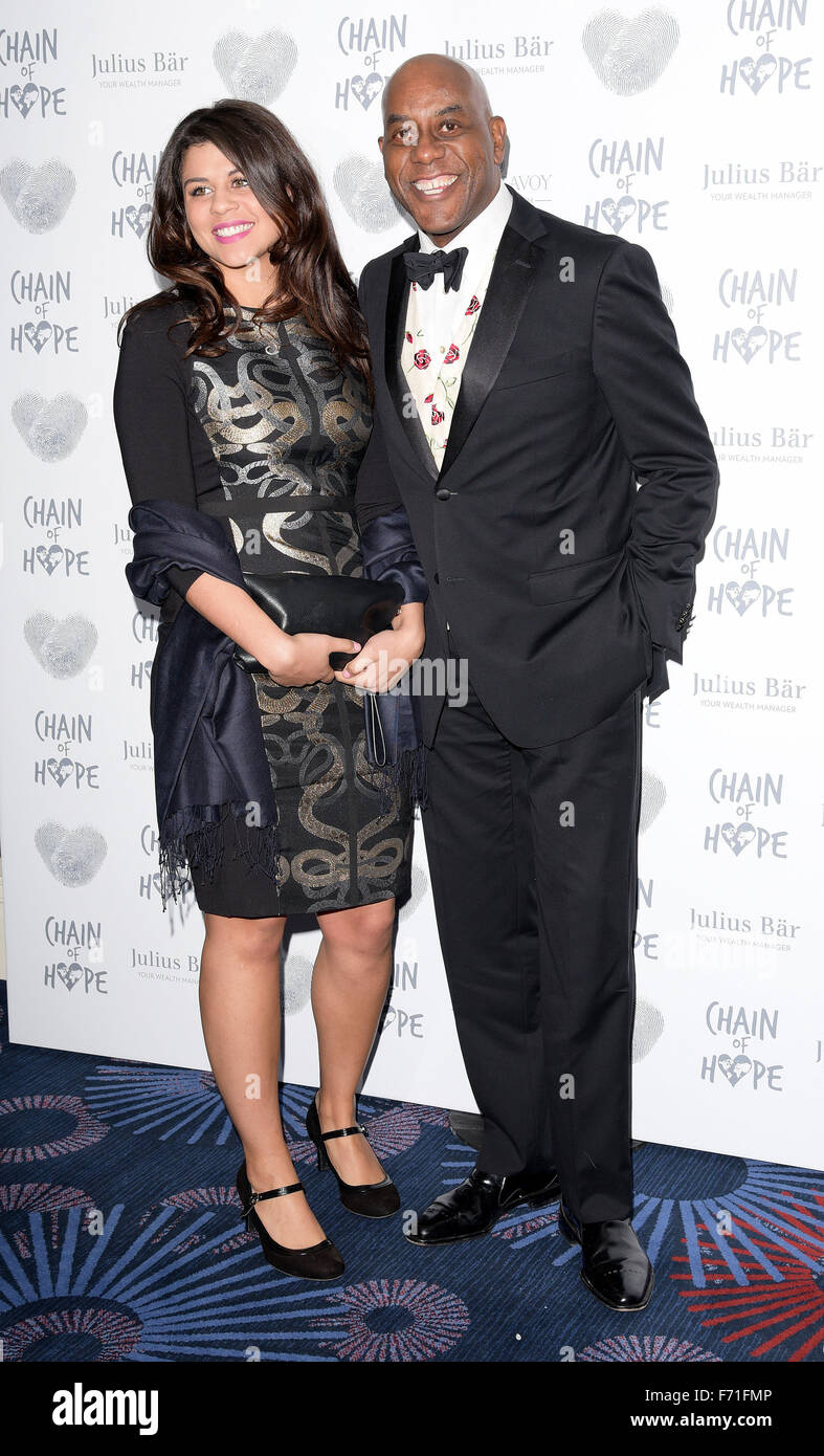 London, UK. Maddie Harriott and Ainsley Harriott at The Chain Of Hope ...