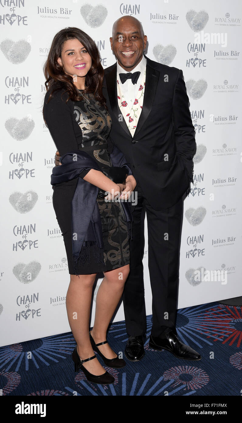 London, UK. Maddie Harriott and Ainsley Harriott at The Chain Of Hope ...