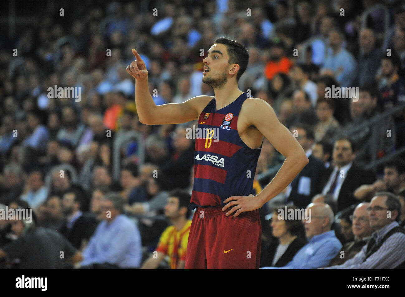 Barcelona, Spain. 19th Nov, 2015. Czech basketball player Tomas ...