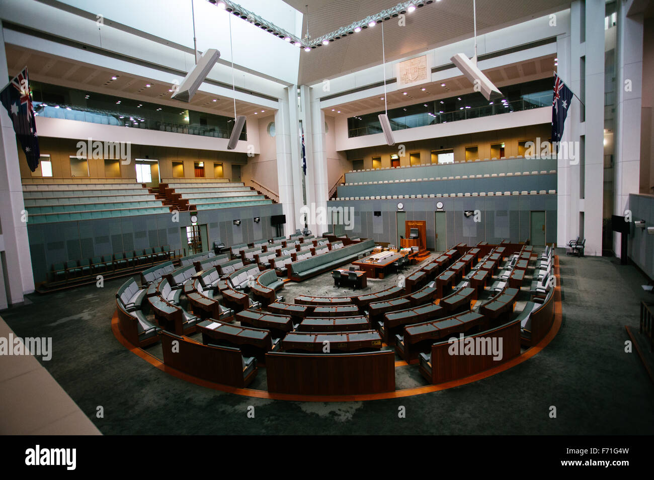 inside canberra parliament house senate Stock Photo - Alamy
