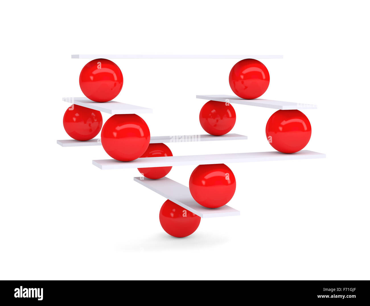 Red balls, balance Stock Photo - Alamy